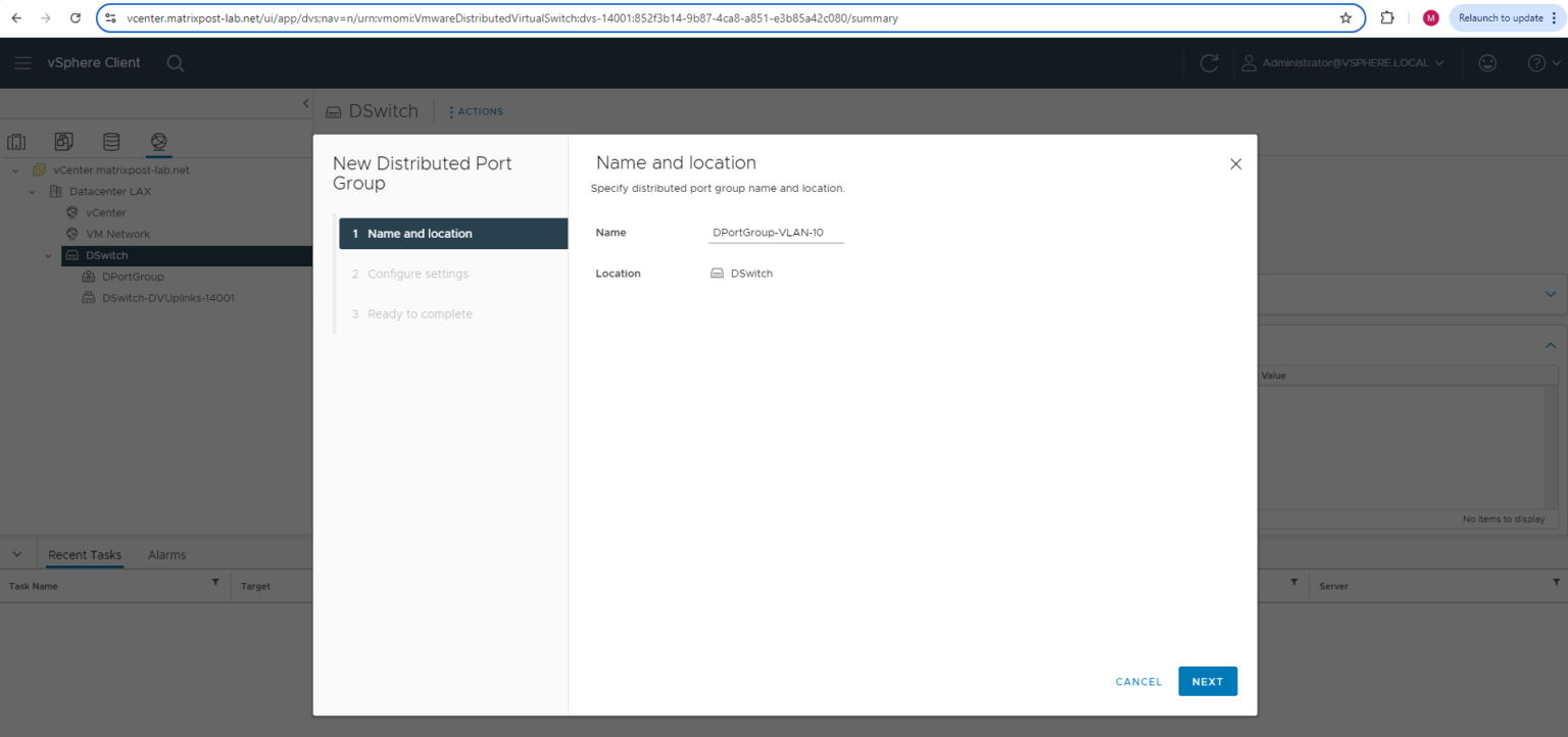 How to deploy a vSphere Distributed Switch in vCenter - .matrixpost.net