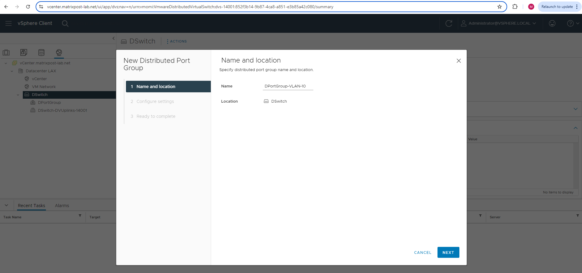 How to deploy a vSphere Distributed Switch in vCenter - .matrixpost.net