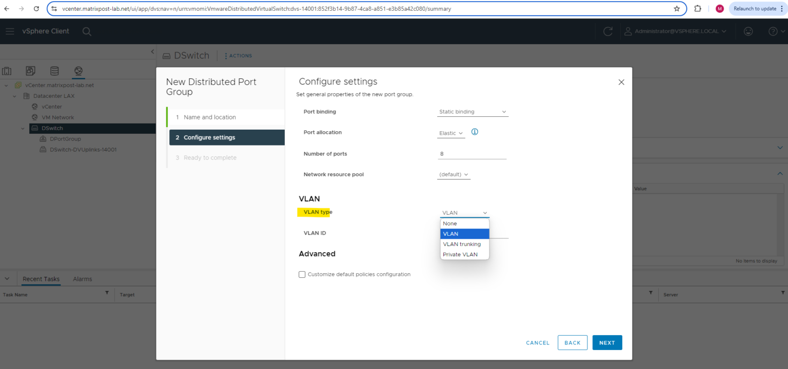 How to deploy a vSphere Distributed Switch in vCenter - .matrixpost.net