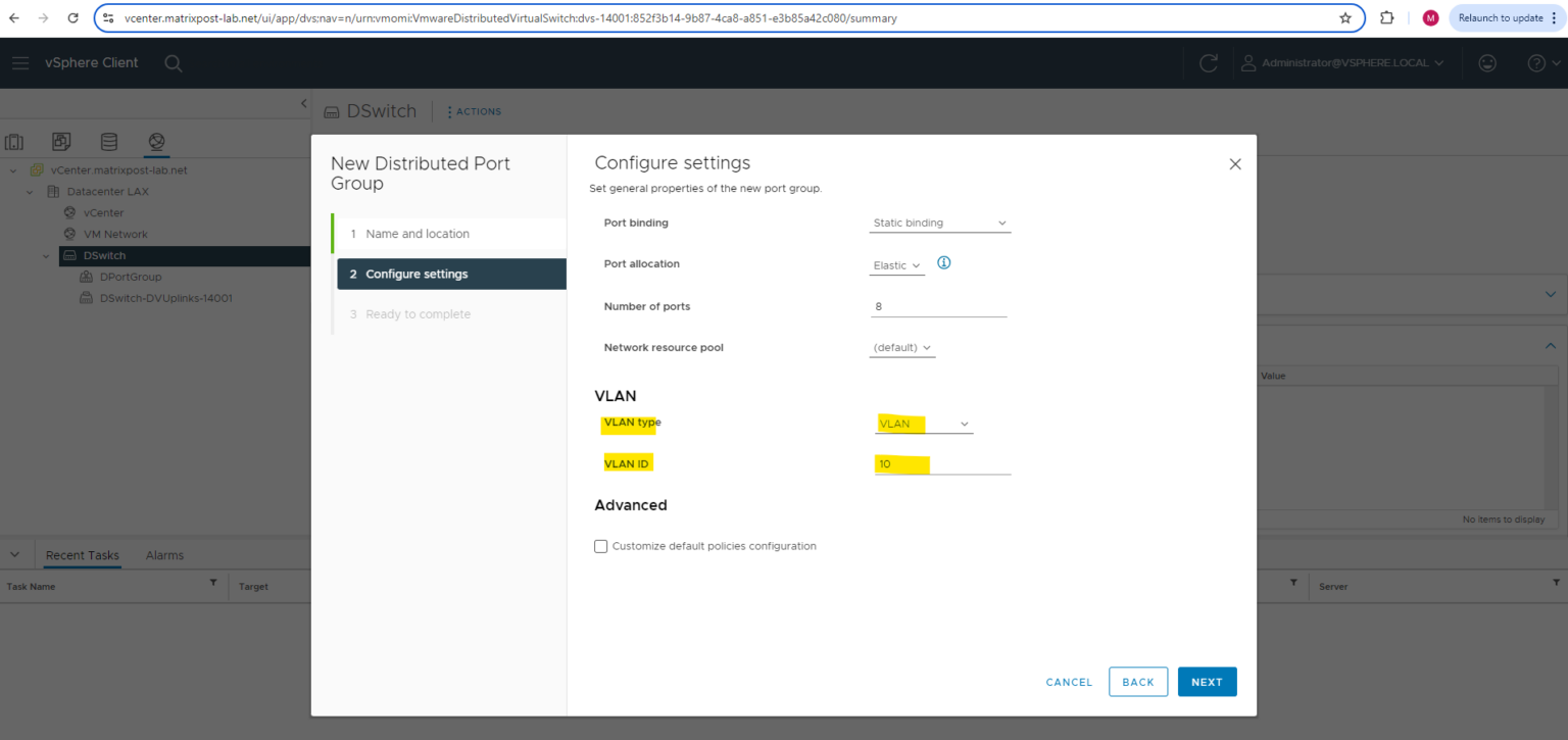 How to deploy a vSphere Distributed Switch in vCenter - .matrixpost.net