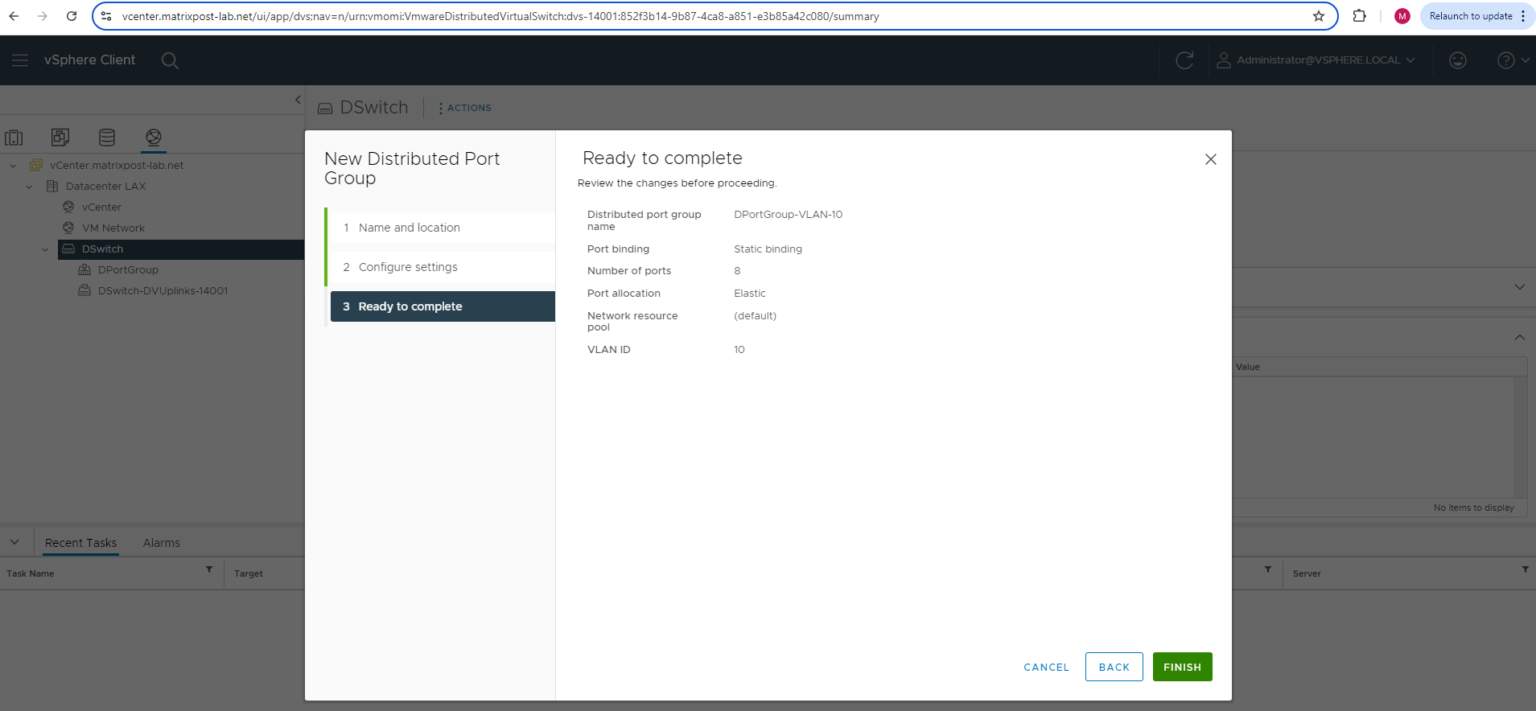 How to deploy a vSphere Distributed Switch in vCenter - .matrixpost.net
