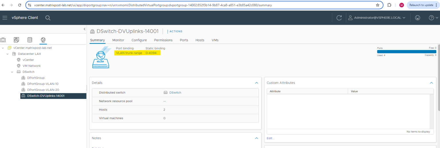 How to deploy a vSphere Distributed Switch in vCenter - .matrixpost.net