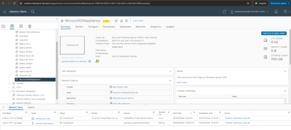 Set up Azure Site Recovery for On-Premise VMware Virtual Machines ...