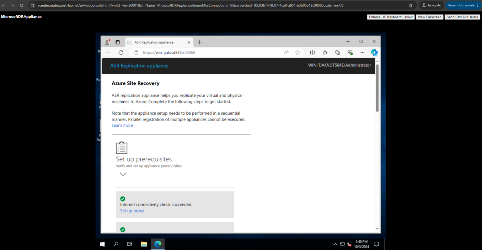 Set up Azure Site Recovery for On-Premise VMware Virtual Machines ...