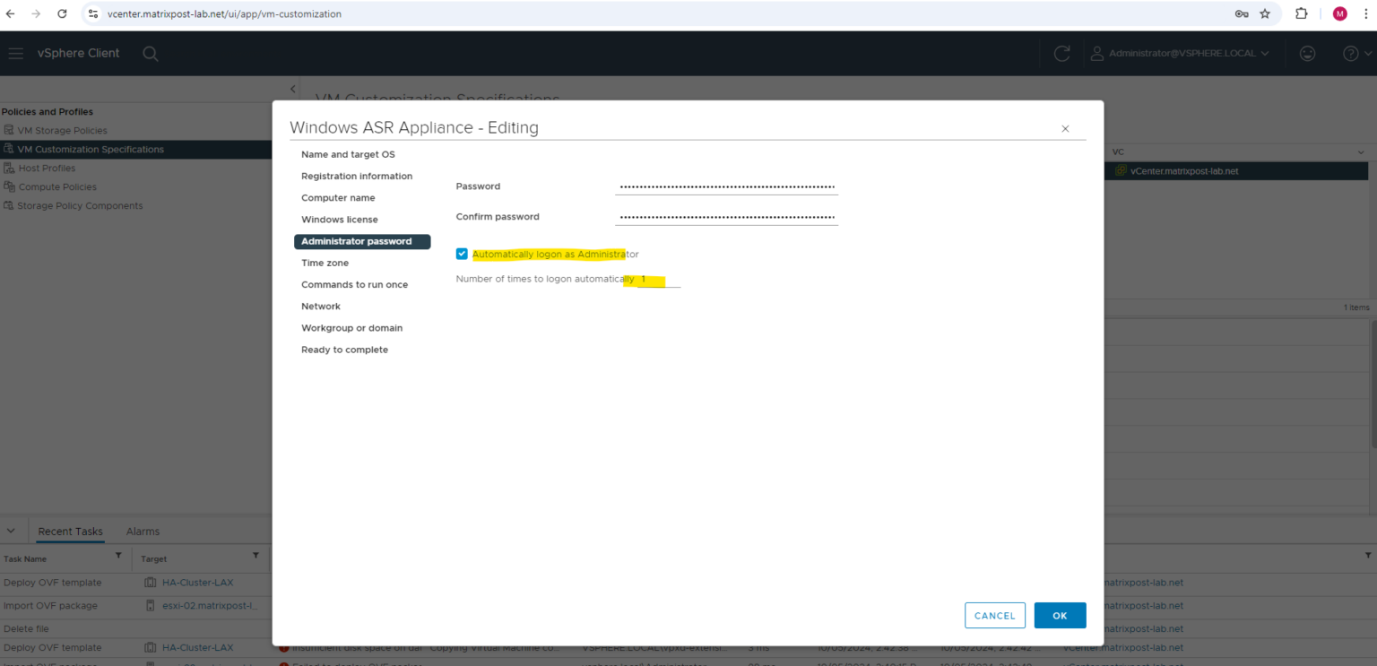 Set up Azure Site Recovery for On-Premise VMware Virtual Machines ...