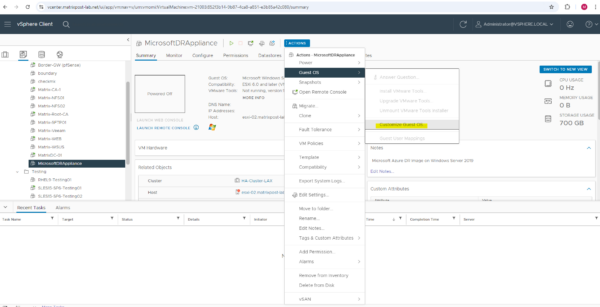 Set up Azure Site Recovery for On-Premise VMware Virtual Machines ...