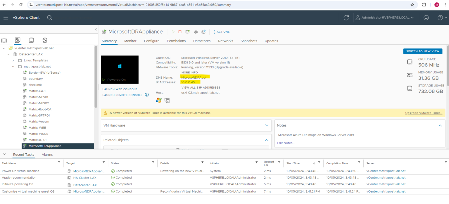 Set up Azure Site Recovery for On-Premise VMware Virtual Machines (Modernized) – Part 2 ...