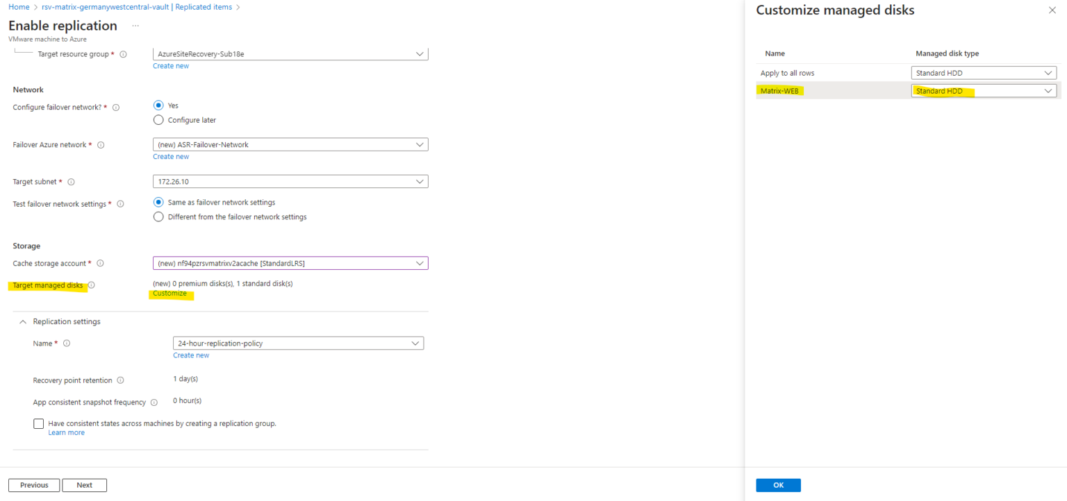 Set up Azure Site Recovery for On-Premise VMware Virtual Machines ...