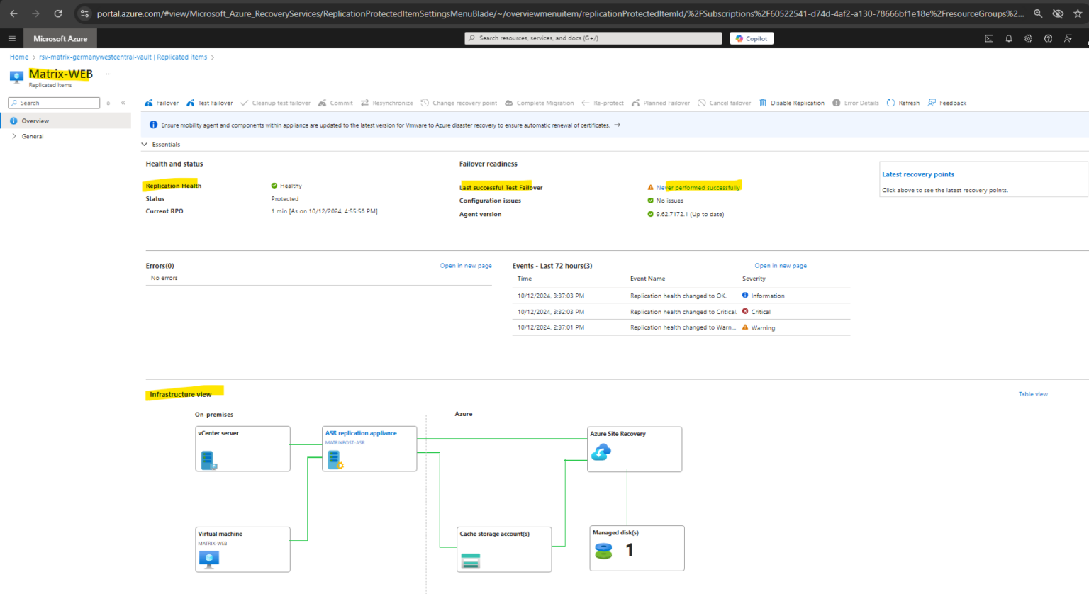 Set up Azure Site Recovery for On-Premise VMware Virtual Machines ...