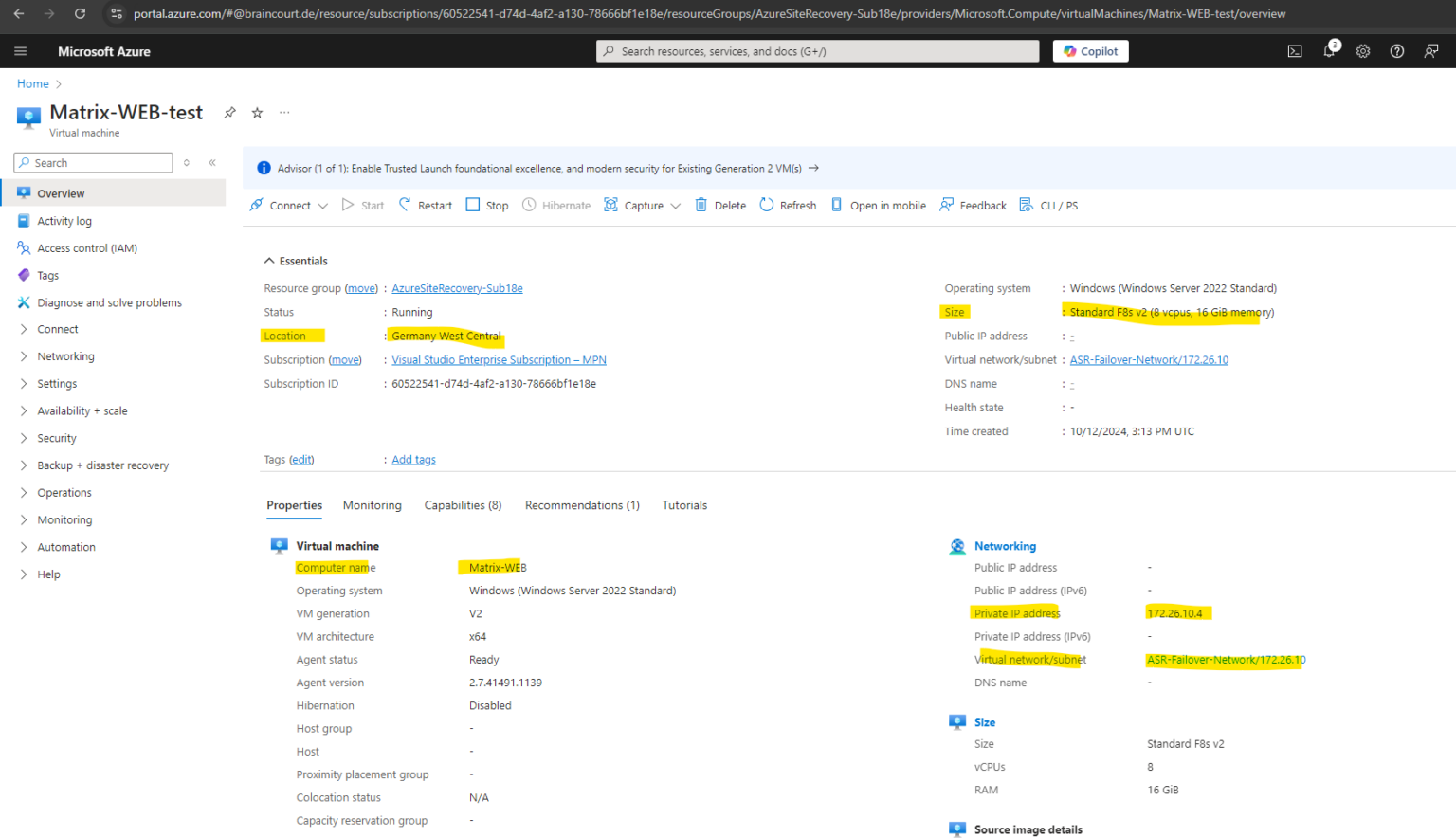 Set up Azure Site Recovery for On-Premise VMware Virtual Machines ...