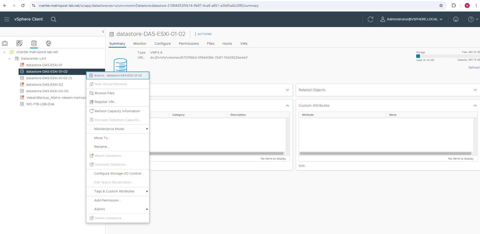 How to delete an Inaccessible Datastore in vSphere? - .matrixpost.net