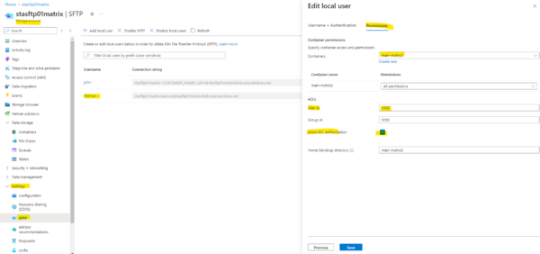 Set up an Azure Storage Account and Blob Storage for SFTP Access ...