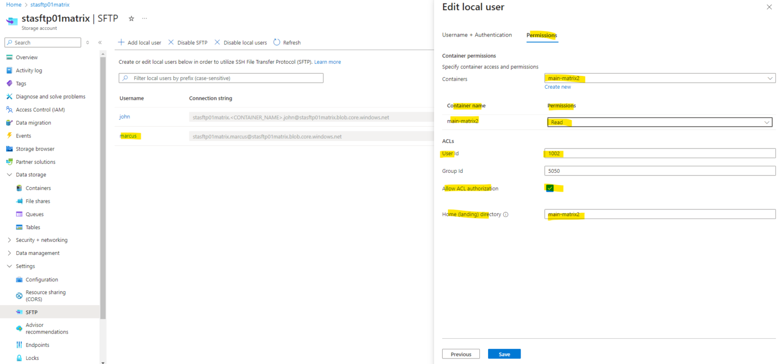 Set up an Azure Storage Account and Blob Storage for SFTP Access - .matrixpost.net