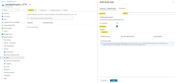 Set up an Azure Storage Account and Blob Storage for SFTP Access ...