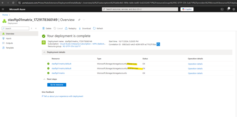 Set up an Azure Storage Account and Blob Storage for SFTP Access ...