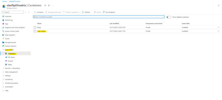 Set up an Azure Storage Account and Blob Storage for SFTP Access ...