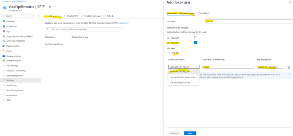 Set up an Azure Storage Account and Blob Storage for SFTP Access ...