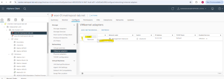 The Vmotion Interface Is Not Configured Or Is Misconfigured On The Source Host