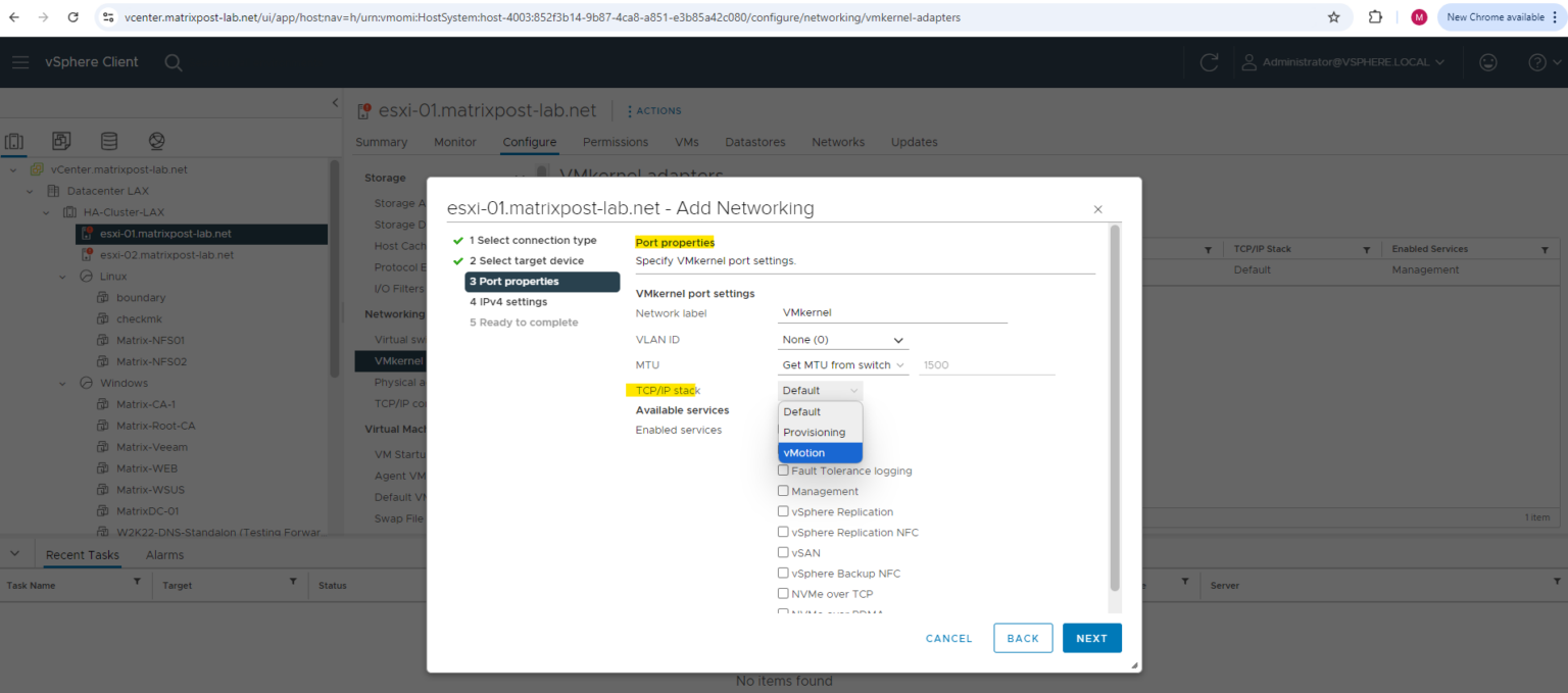 The Vmotion Interface Is Not Configured Or Is Misconfigured On The Source Host