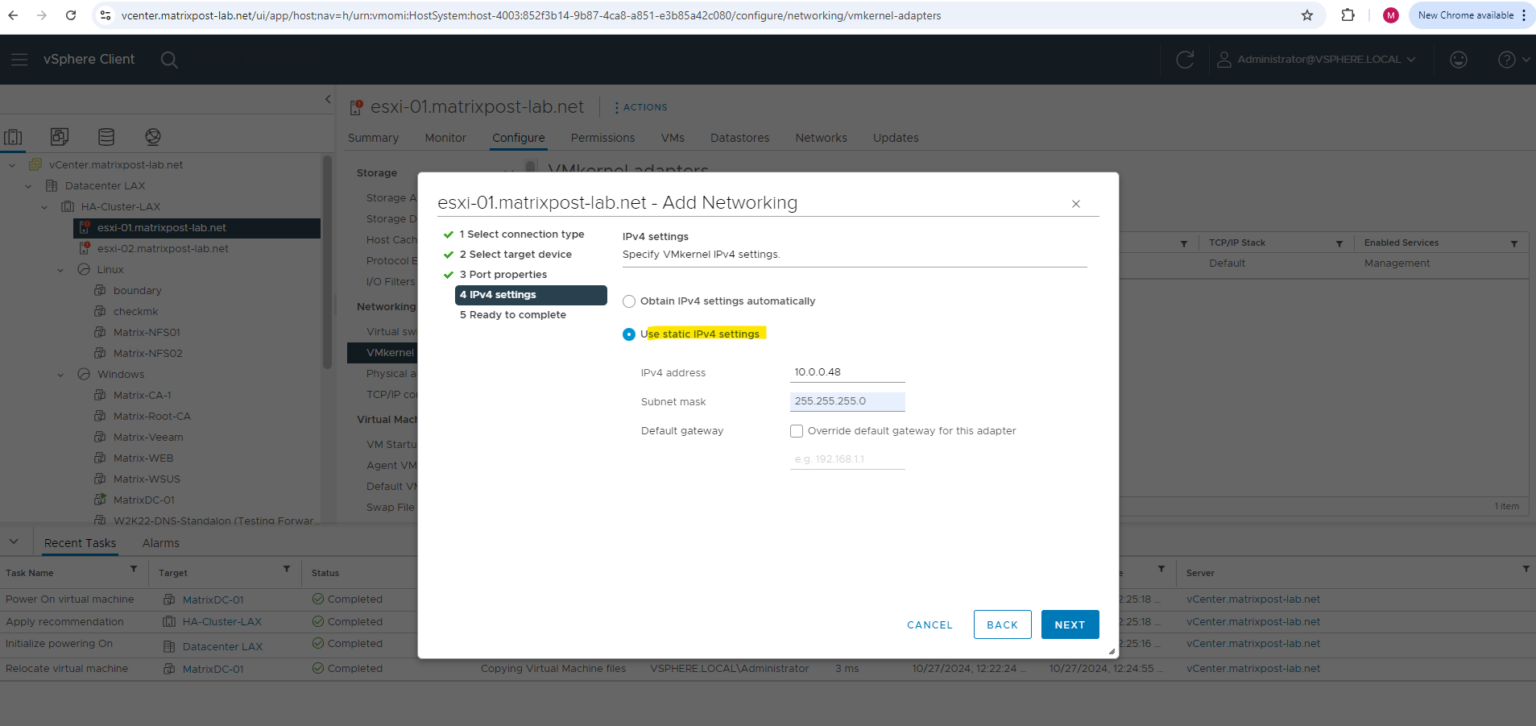 The Vmotion Interface Is Not Configured Or Is Misconfigured On The Source Host