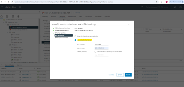The vMotion interface is not configured (or is misconfigured) on the Source Host - .matrixpost.net