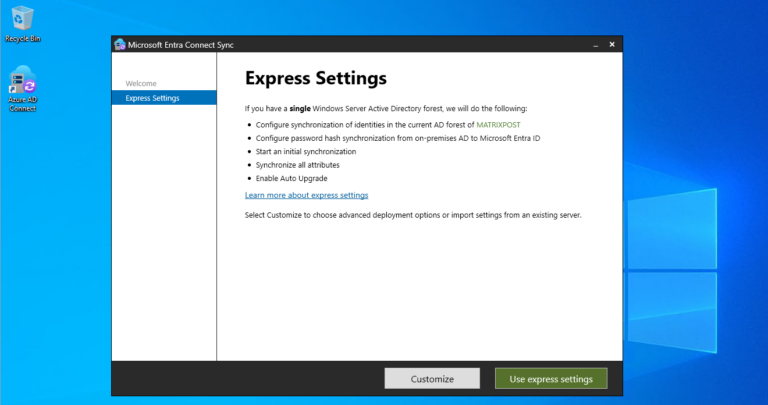 Set up Microsoft Entra Connect - .matrixpost.net