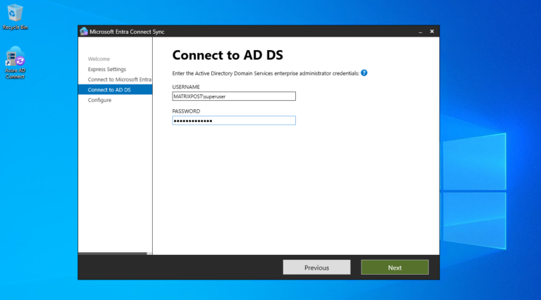 Set up Microsoft Entra Connect - .matrixpost.net