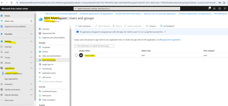 Set up Microsoft Entra Application Proxy to publish Remote Desktop (RDS) - .matrixpost.net