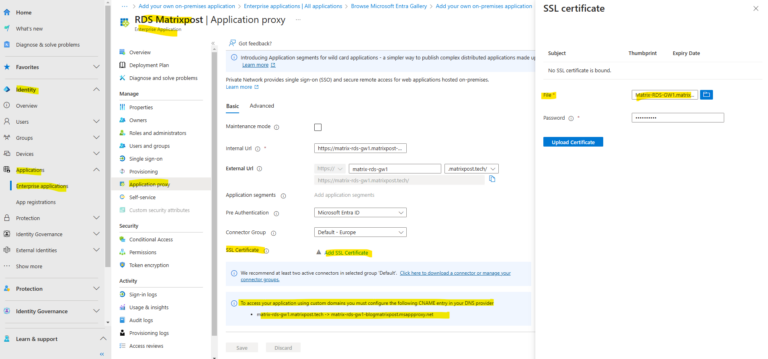 Set up Microsoft Entra Application Proxy to publish Remote Desktop (RDS ...