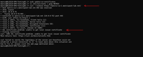 How to install Root Certificates on Linux - .matrixpost.net
