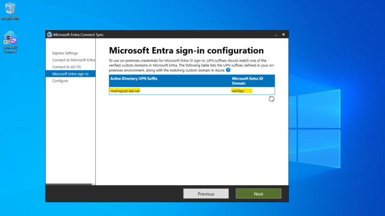 Set up Microsoft Entra Connect - .matrixpost.net