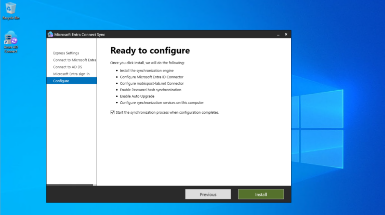 Set up Microsoft Entra Connect - .matrixpost.net