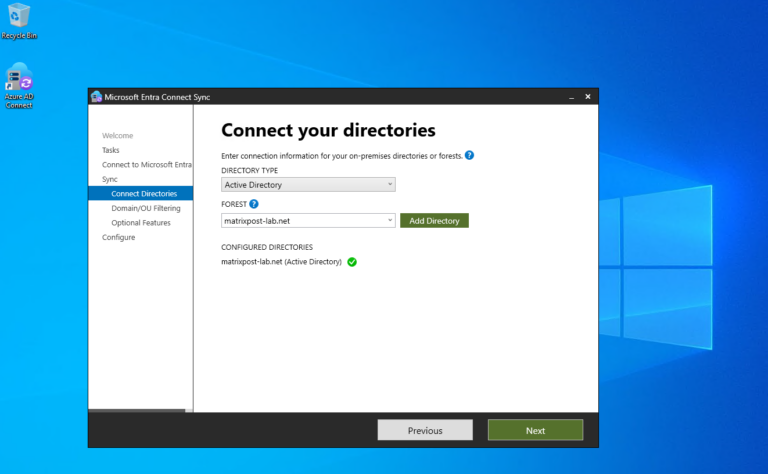 Set up Microsoft Entra Connect - .matrixpost.net