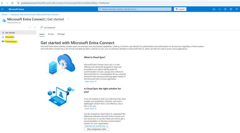 Set up Microsoft Entra Connect - .matrixpost.net
