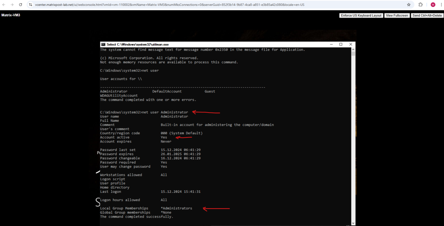The Utilman.exe Hack combined with Windows Safe Mode to bypass XDR ...