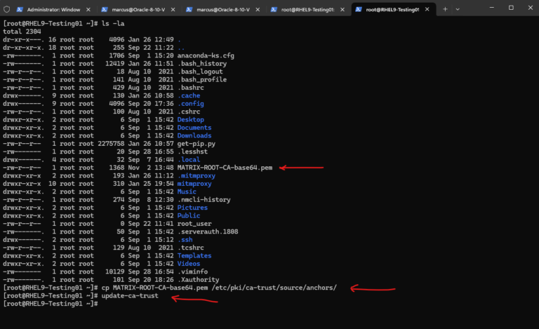 How to install Root Certificates on Linux - .matrixpost.net