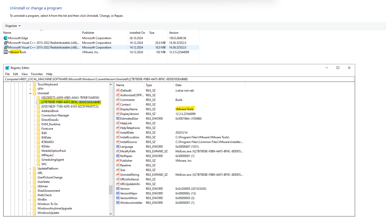Perform a clean Deinstallation of VMware Tools manually in Windows ...