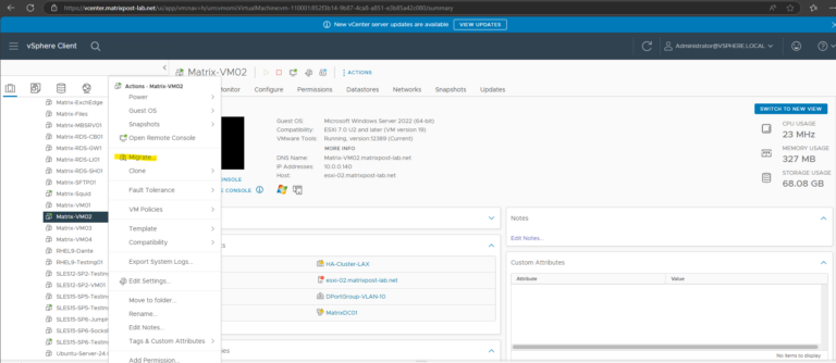Advanced Cross vCenter Server vMotion (XVM) Capability - .matrixpost.net