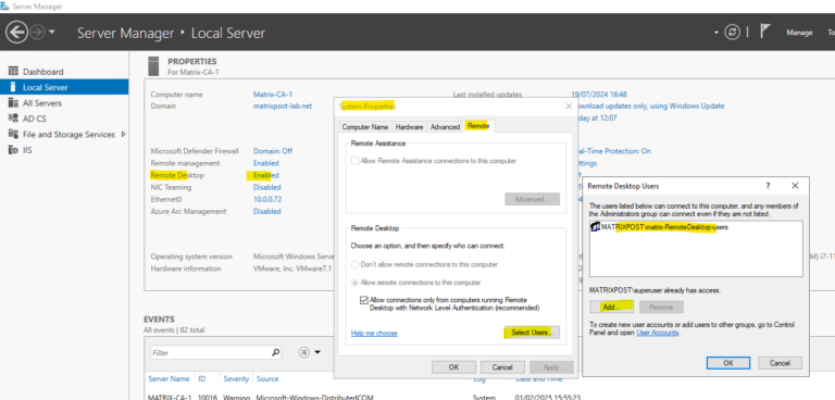 How to enable Remote Desktop by using Group Policies - .matrixpost.net