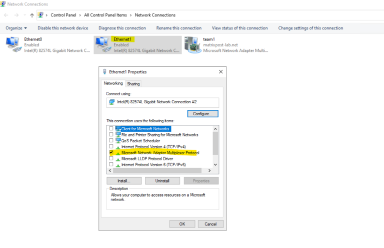 Set up NIC Teaming in Windows Server - .matrixpost.net