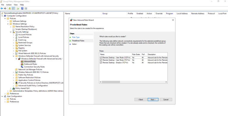 How to enable Remote Desktop by using Group Policies - .matrixpost.net