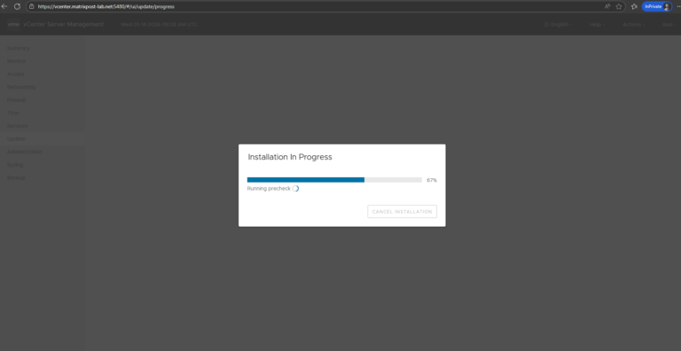 How to update/upgrade vCenter Server (VCSA) by using the vCenter Server ...