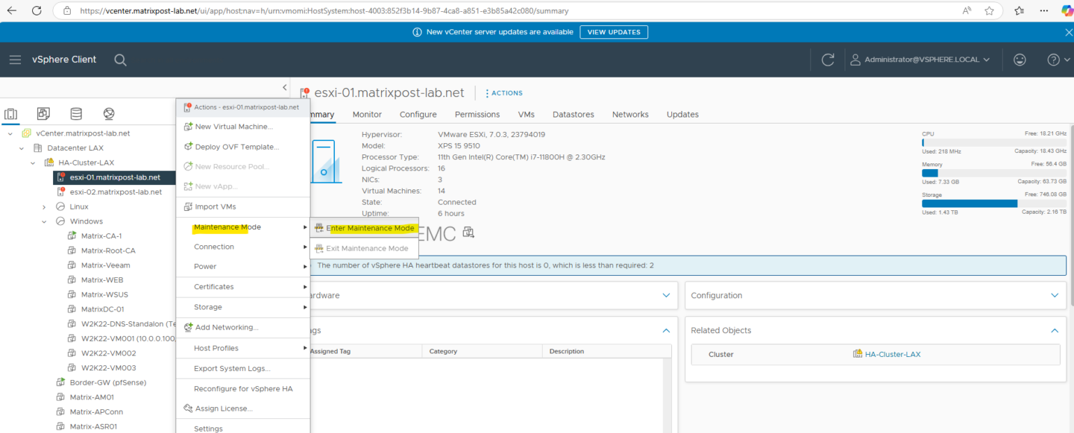 How to replace the ESXi Certificate with a Custom Certificate - .matrixpost.net
