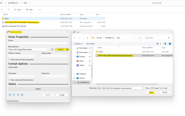 How To Create A Custom Esxi Boot Iso Image With Vmware Flings Usb Network Drivers Injected