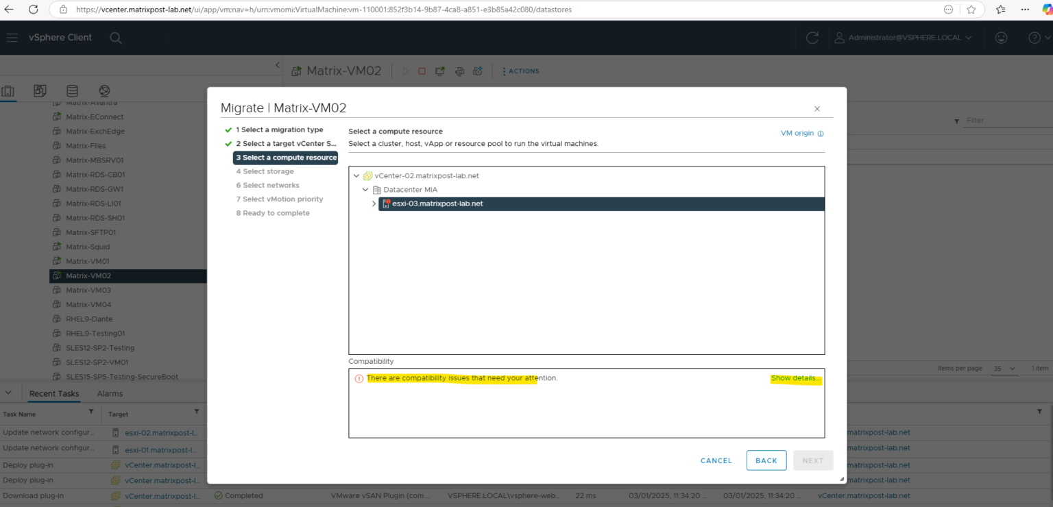 Advanced Cross vCenter Server vMotion (XVM) Capability - .matrixpost.net