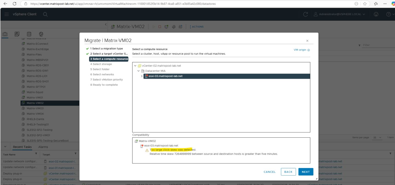 Advanced Cross vCenter Server vMotion (XVM) Capability - .matrixpost.net