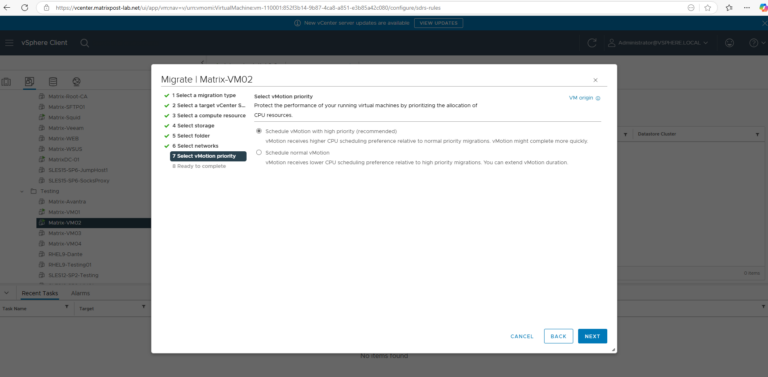 Advanced Cross vCenter Server vMotion (XVM) Capability - .matrixpost.net