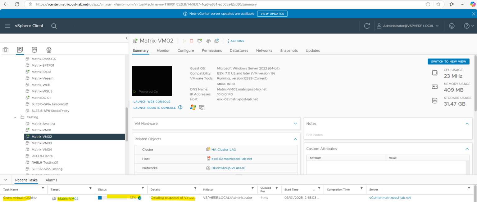 Advanced Cross vCenter Server vMotion (XVM) Capability - .matrixpost.net