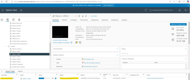 Advanced Cross vCenter Server vMotion (XVM) Capability - .matrixpost.net
