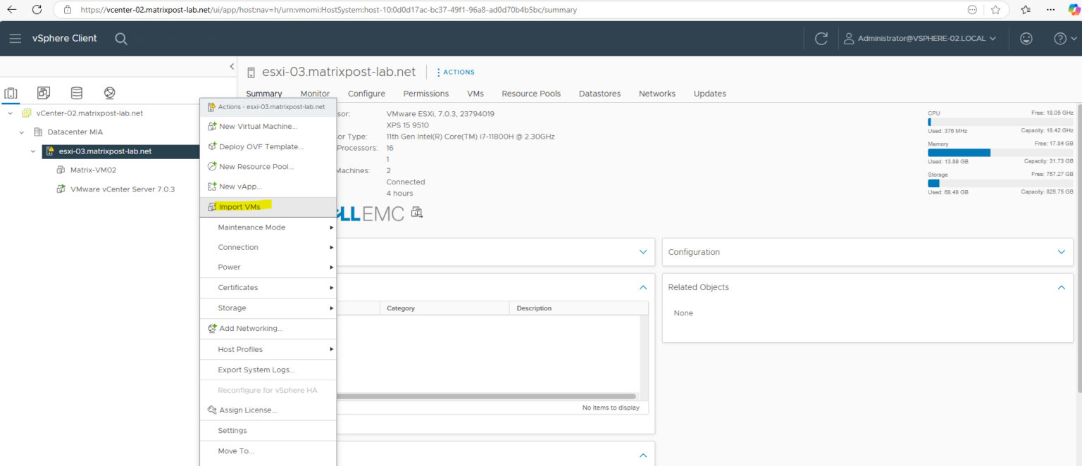 Advanced Cross vCenter Server vMotion (XVM) Capability - .matrixpost.net